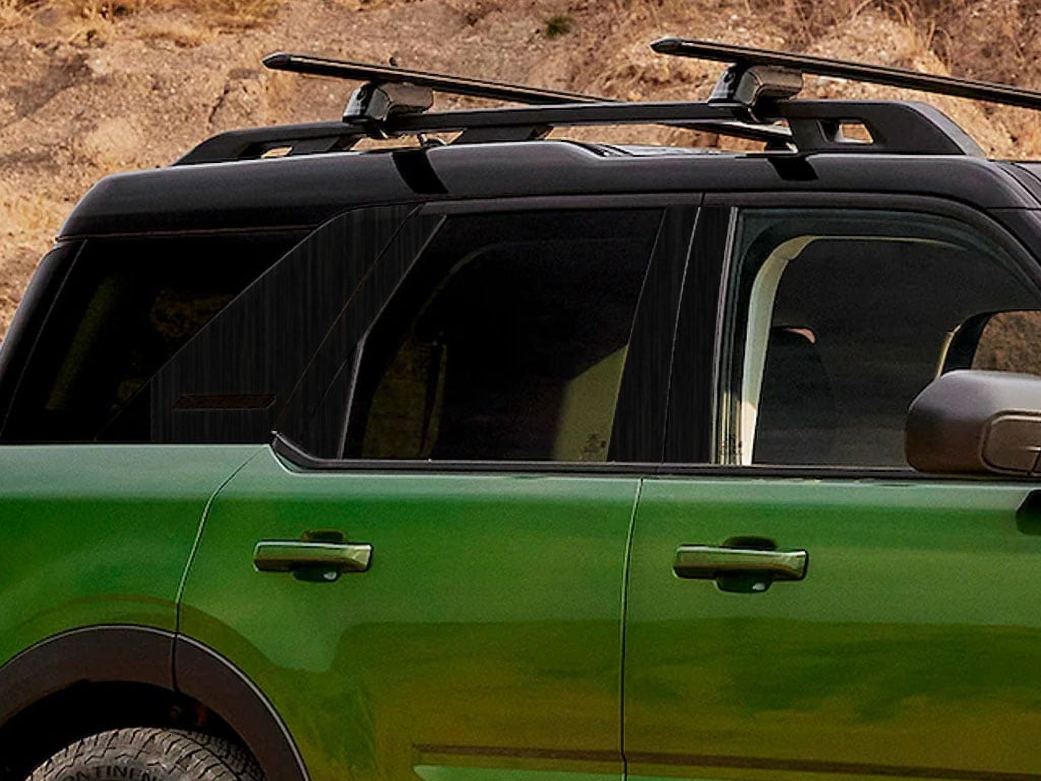 Rvinyl Pillar Post Pre Cut Window Trim Aluminum Brushed Black Fits Ford ...