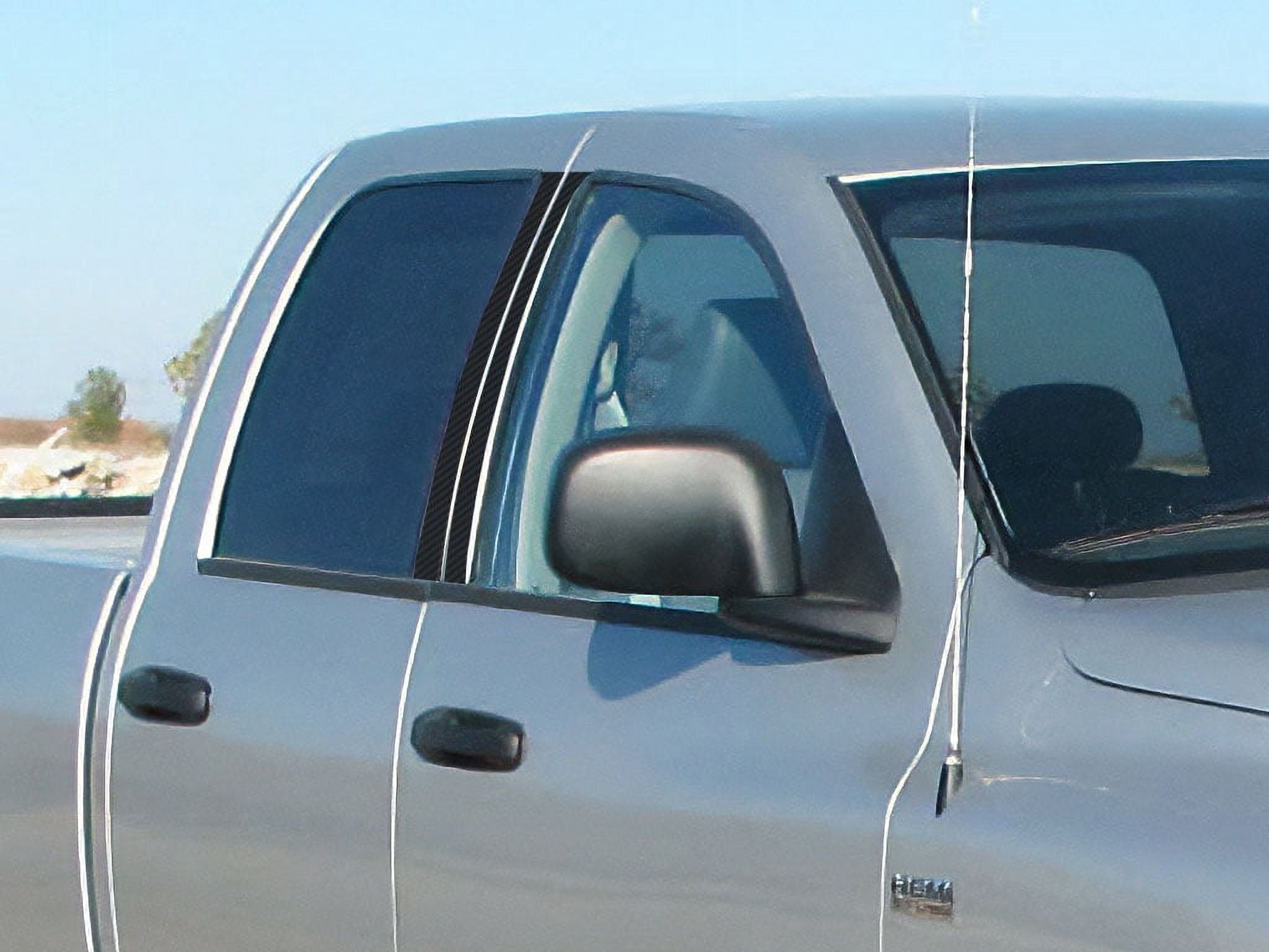 Rvinyl Pillar Post Trim Carbon Fiber 3D Black Fits Dodge Ram 2002-2008 ...