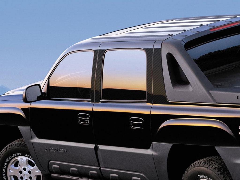 Rvinyl Pillar Post Window Trim Compatible with Chevrolet Avalanche 2007 ...