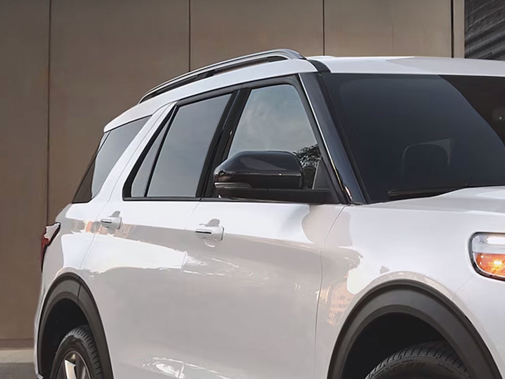Rvinyl Pillar Post Window Trim Compatible with Ford Explorer 2020-2024 ...
