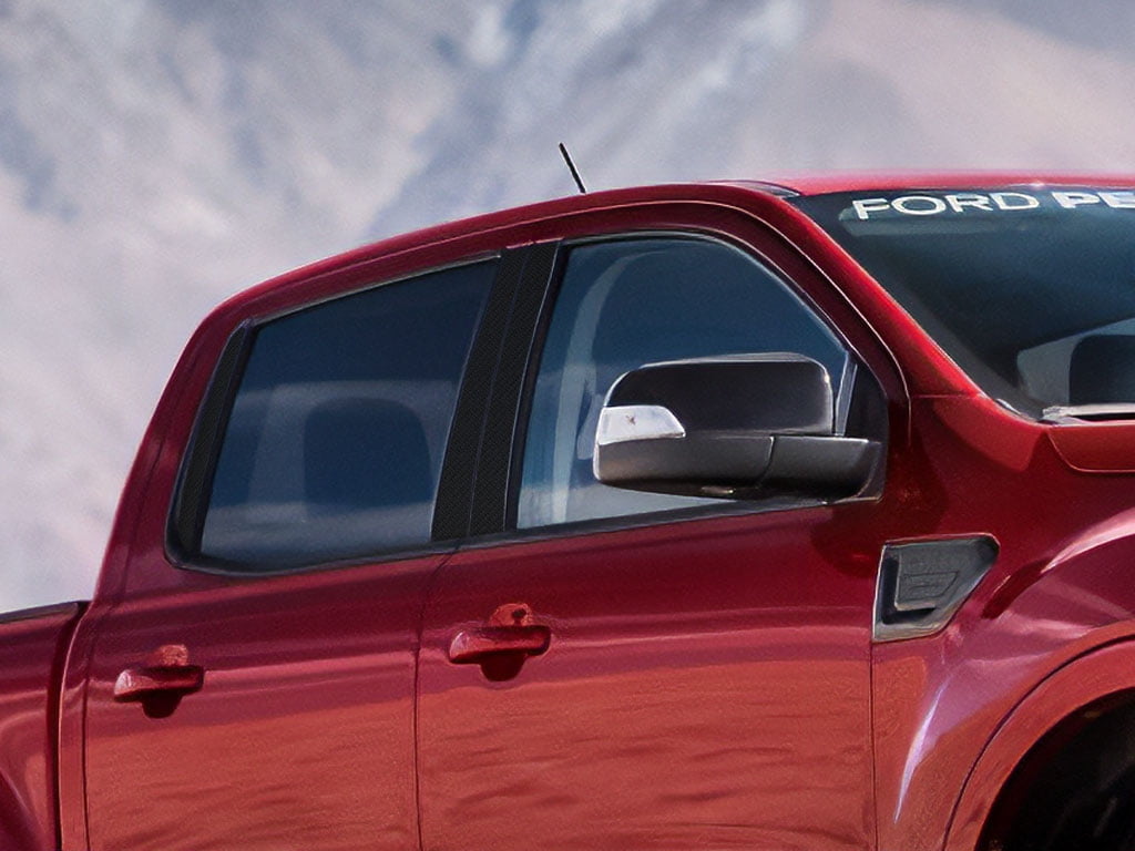 Rvinyl Pillar Post Window Trim Compatible with Ford Ranger 2019-2022 ...