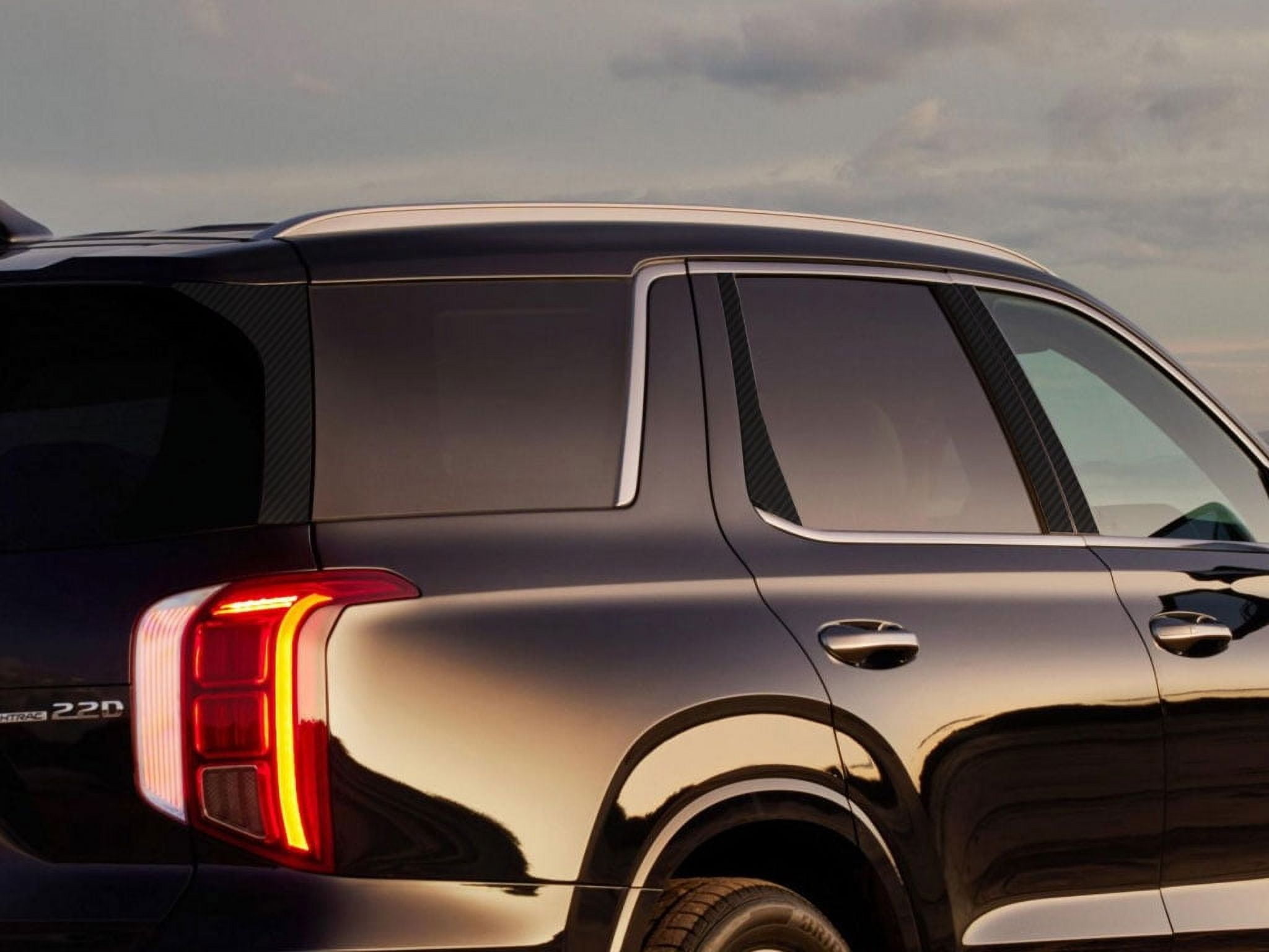 Rvinyl Pillar Post Window Trim Compatible with Hyundai Palisade 2020 ...