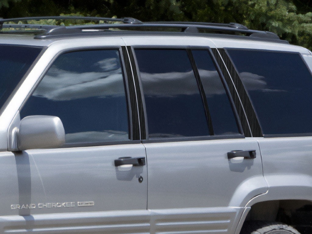 Rvinyl Pillar Post Window Trim Compatible with Jeep Grand Cherokee 1993 ...