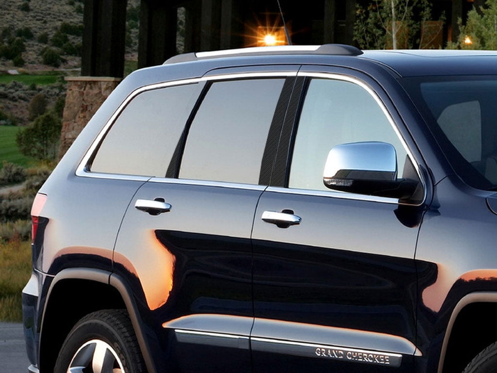 Rvinyl Pillar Post Window Trim Compatible with Jeep Grand Cherokee 2005 ...