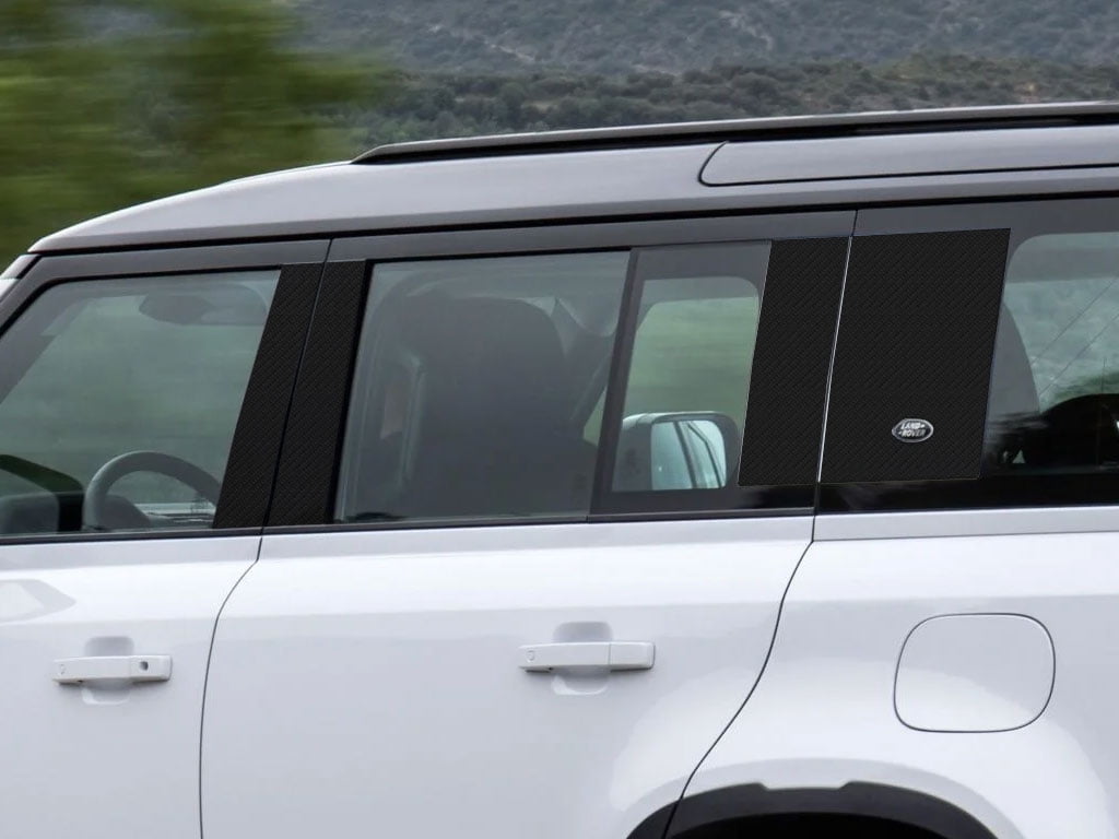 Rvinyl Pillar Post Window Trim Compatible with Land Rover Defender 2020 ...