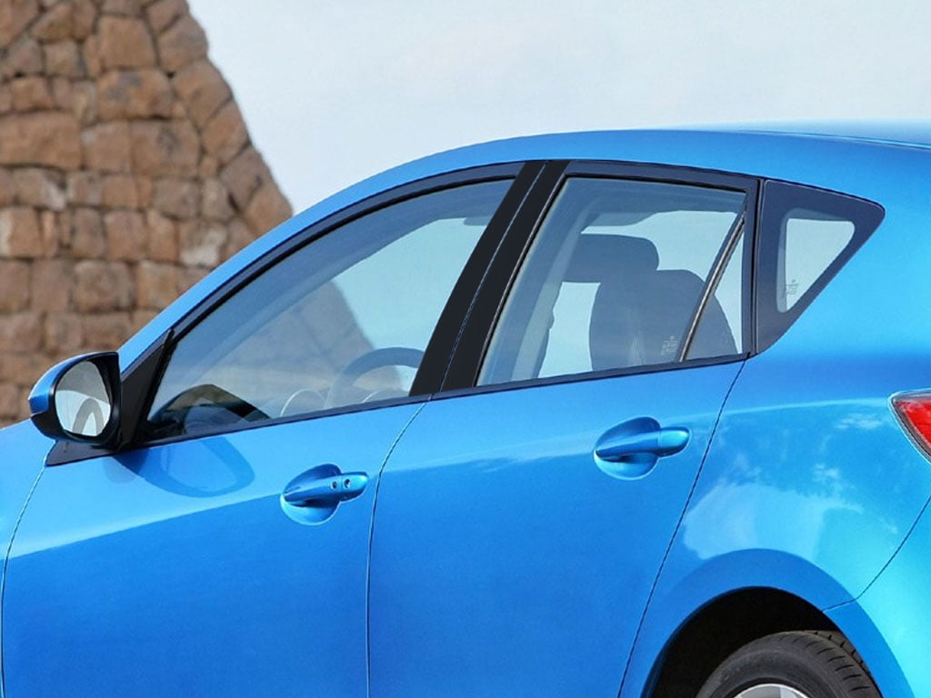 Rvinyl Pillar Post Window Trim Compatible with Mazda Mazda3 2004-2009 ...