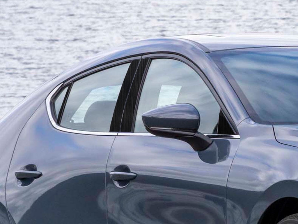 Rvinyl Pillar Post Window Trim Compatible with Mazda Mazda3 2019-2023 ...