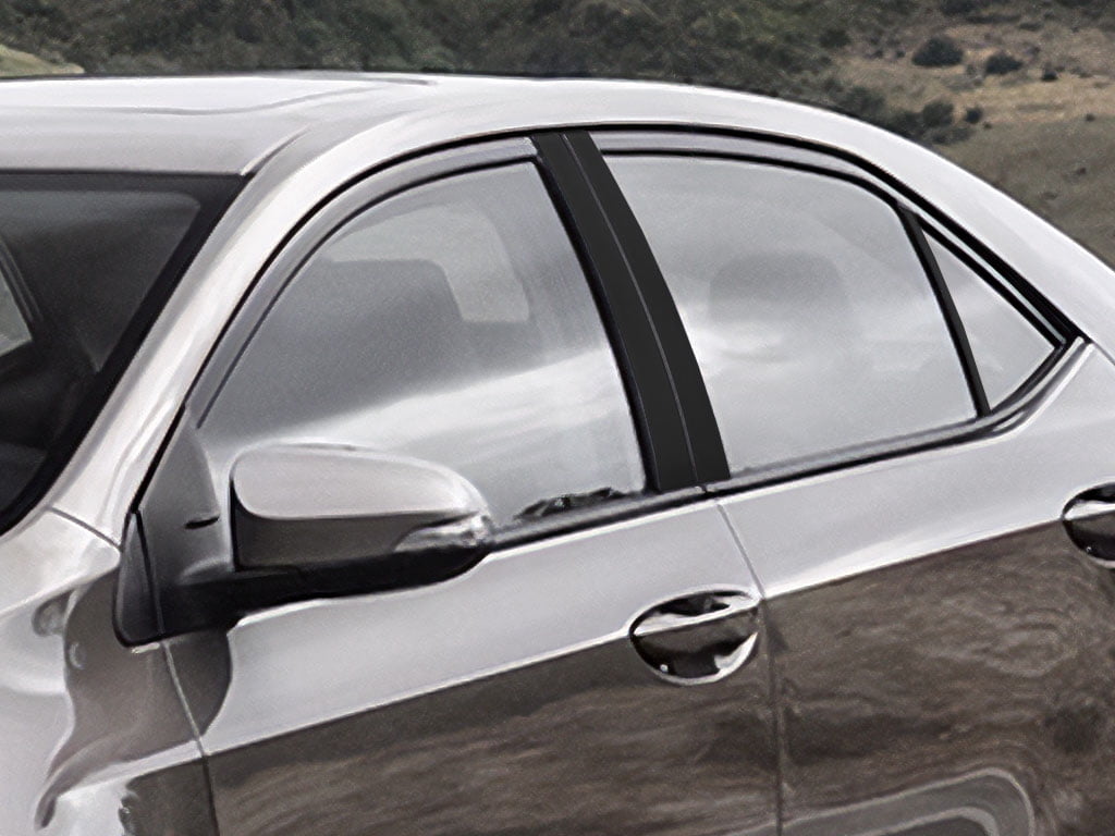 Rvinyl Pillar Post Window Trim Compatible with Toyota Corolla 2014-2018 ...