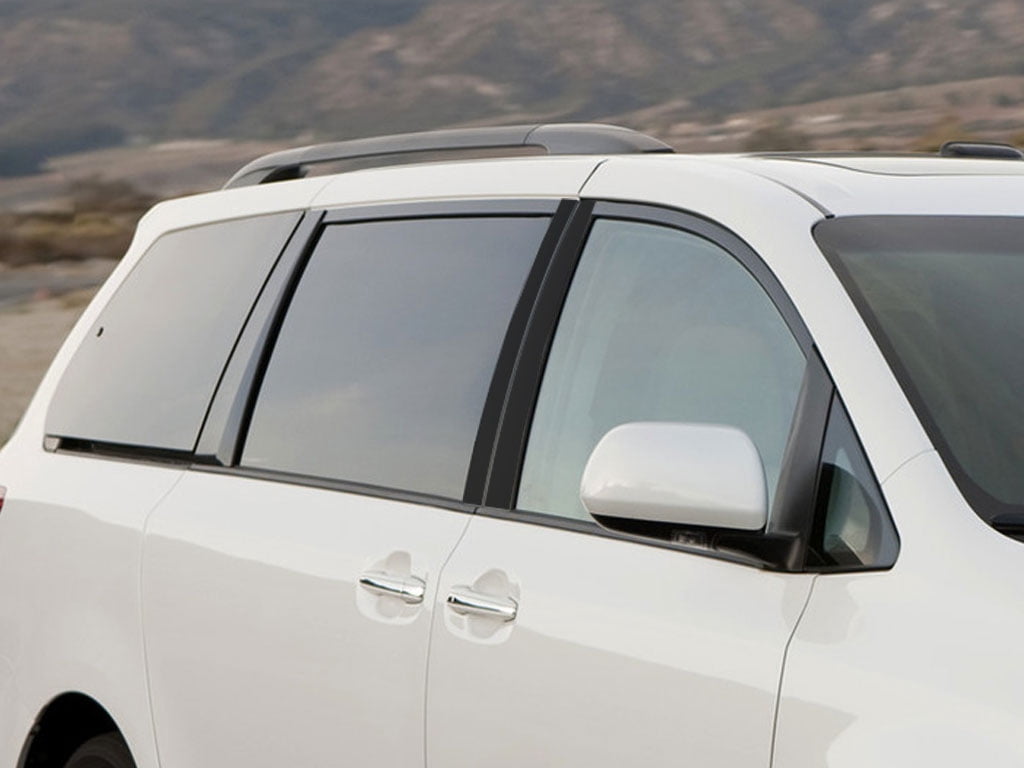 Rvinyl Pillar Post Window Trim Compatible with Toyota Sienna 2004-2010 ...
