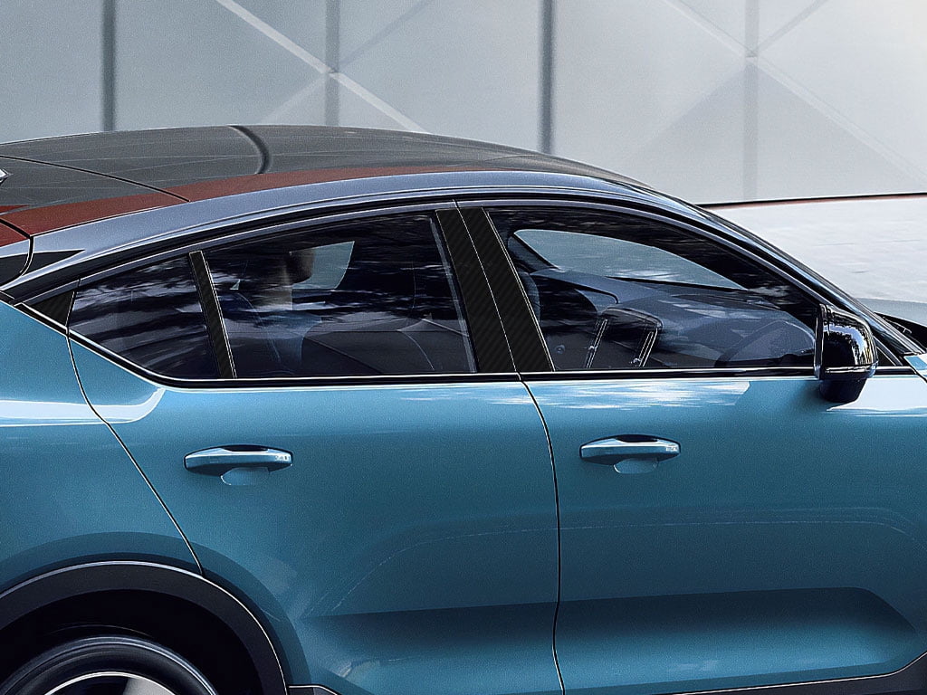 Rvinyl Pillar Post Window Trim Compatible with Volvo C40 2023-2024 ...