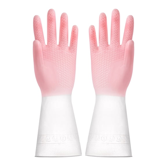 Rvkxad Cleaning Gloves, Durable Rubber Latex Dishwashing Gloves, Anti ...
