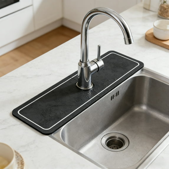 Rvkxad Diatomaceous Earth Sink Mat, Kitchen Faucet Splash Guard ...