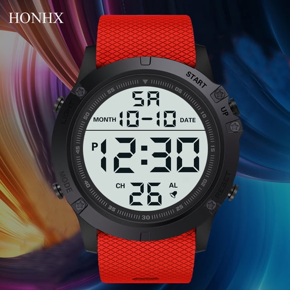 Rvkxad Military Sports Watch, 50M Waterproof Digital LED Wristwatch ...