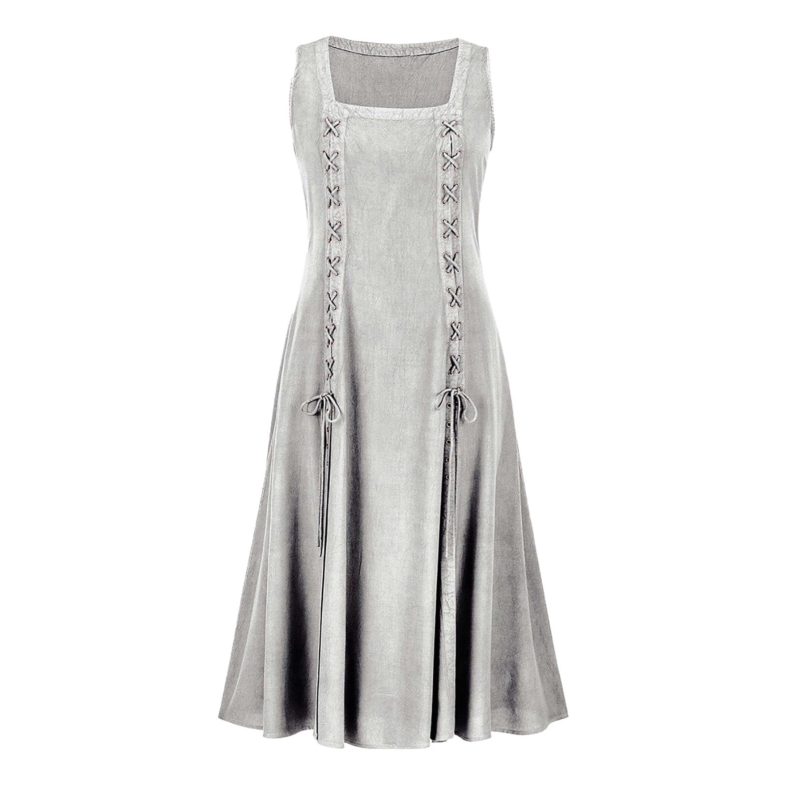 Rvkxad Party Dresses for Women 2025 Retro Vintage 1950s Spaghetti Strap ...