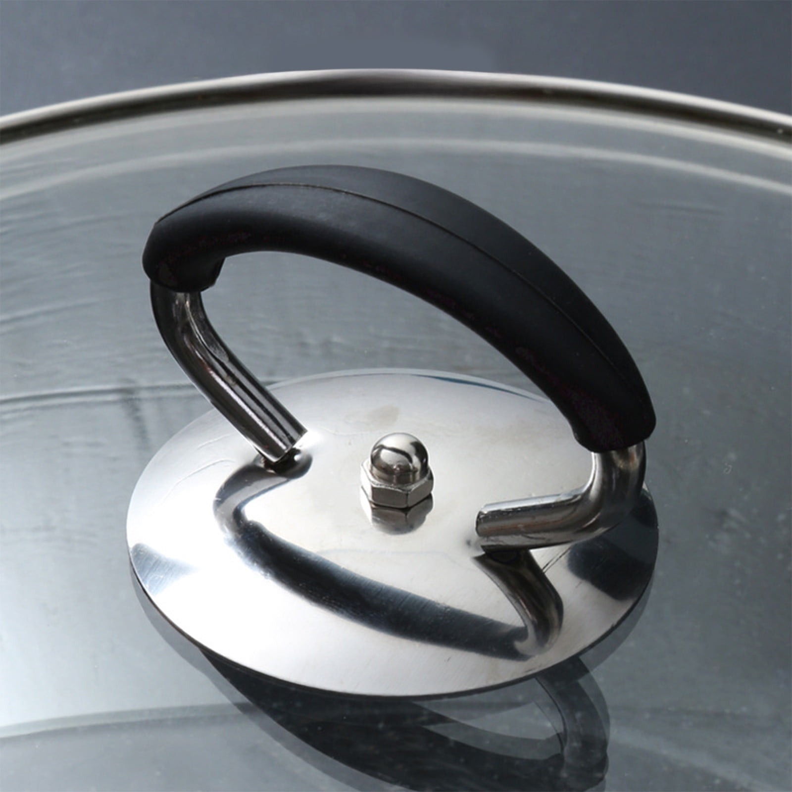 Rvkxad Stainless Steel Pot Lid Handle, Heat Resistant Pan Lid Knob ...