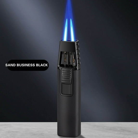 Rvkxad Windproof Blue Flame Torch Lighter, Refillable Butane Turbo ...