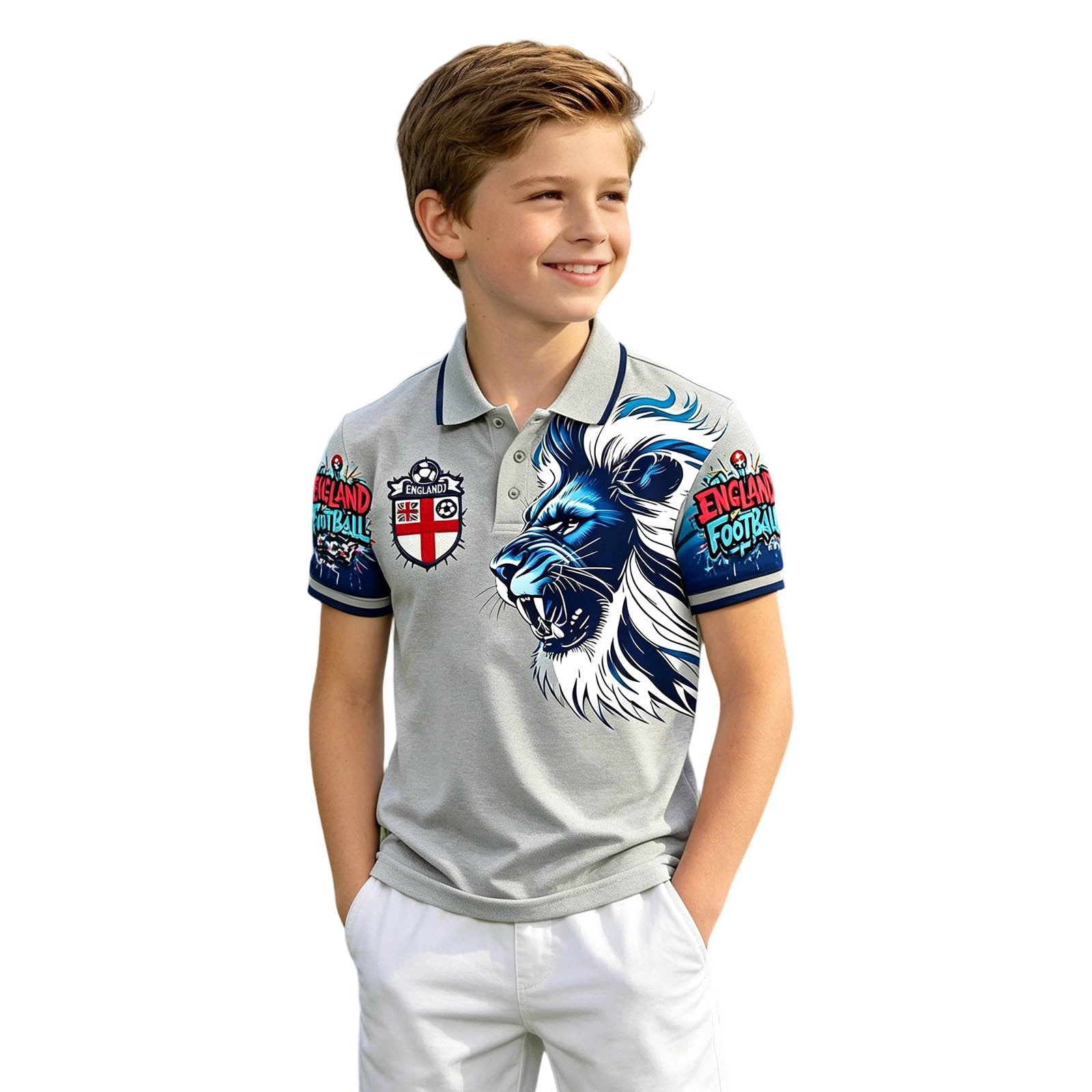 Rvusndi Soccer 2026 Boys Polo Shirts Short Sleeves Fashion Sport Summer ...
