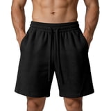 Rvwovn Men's Athletic Shorts – Curved Side Seam Design, Soft Drawstring ...