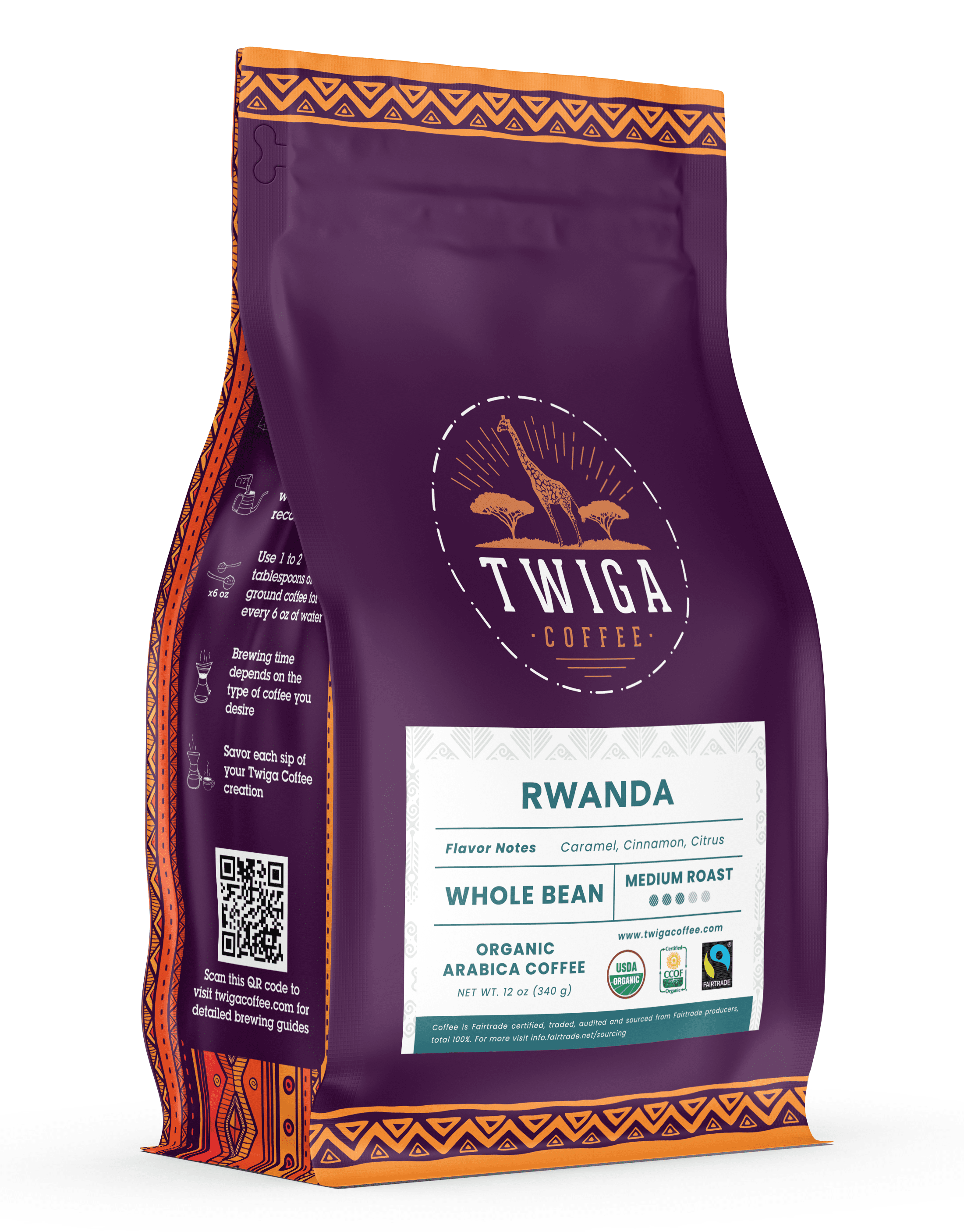 Rwanda Coffee | USDA Organic | Fairtrade | Medium Roast | Whole Bean ...
