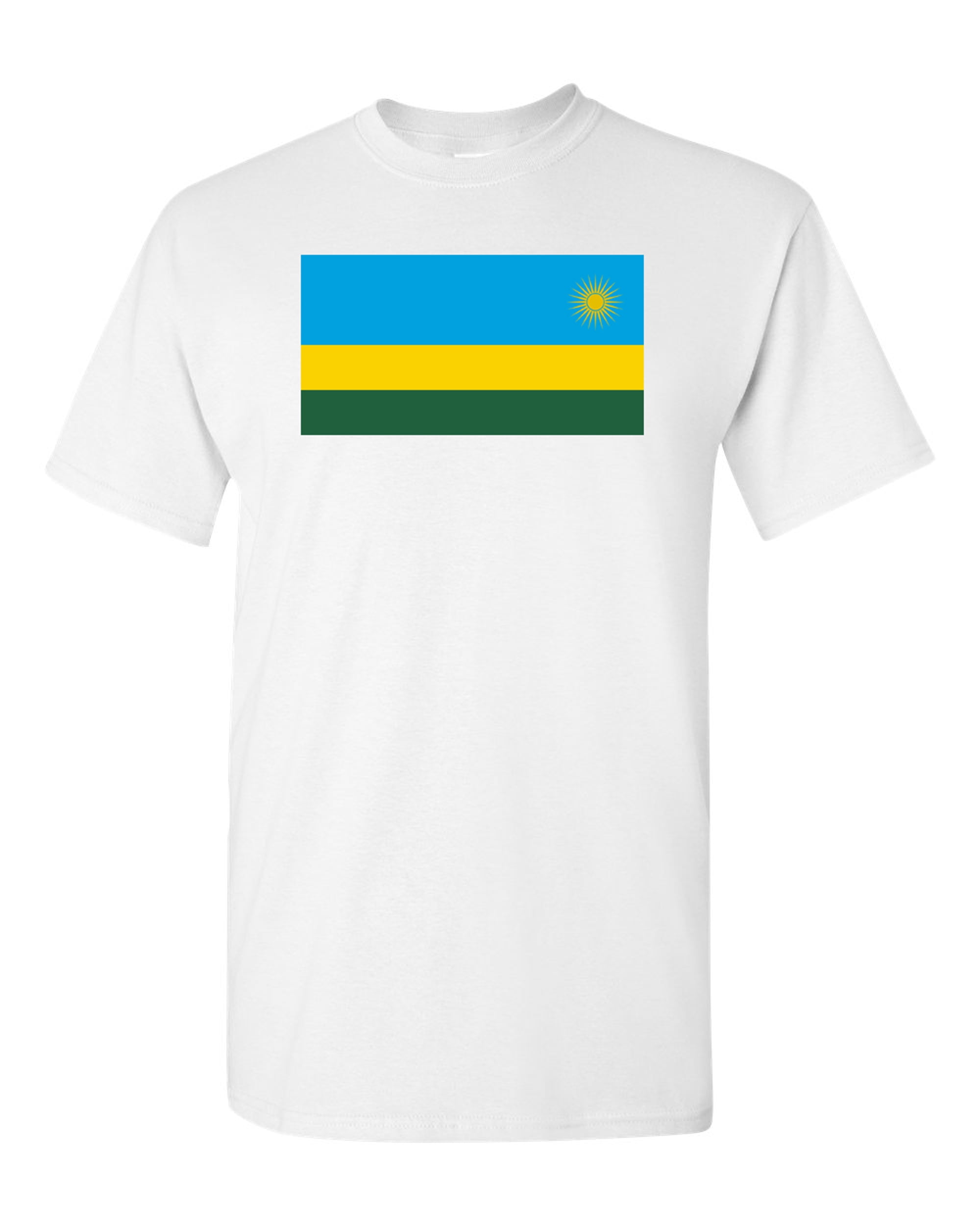 Rwanda Country Flag Adult DT T-Shirt Tee - Walmart.com