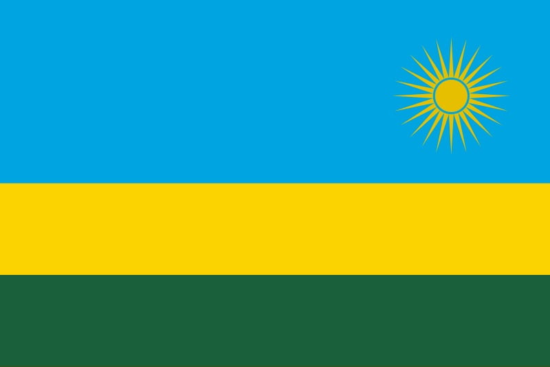 Rwanda Flag Decal Sticker - 6 inches wide - Walmart.com