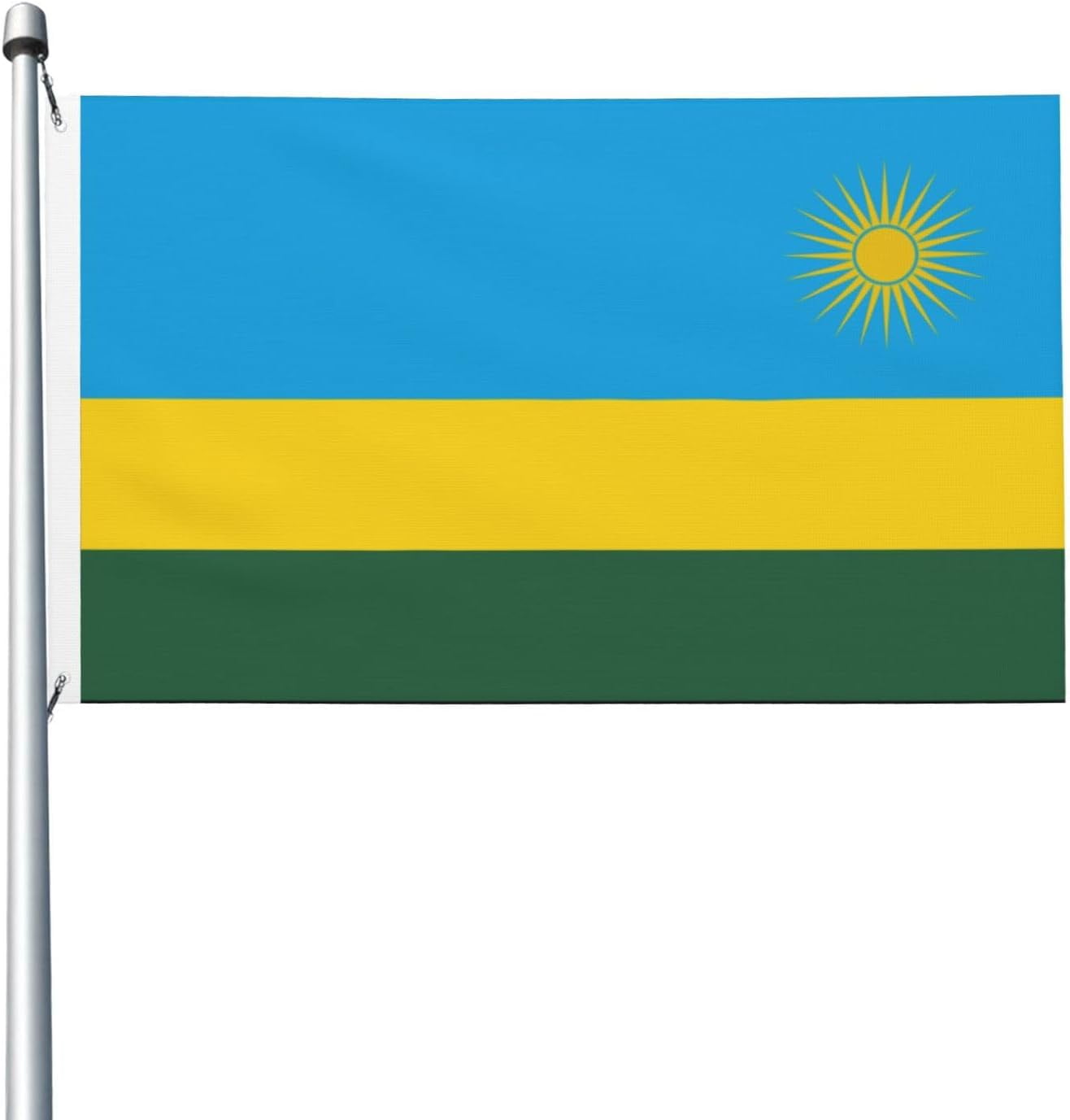 Rwanda Flag Flag 3x5 Ft Outdoor Decoration Banner Yard Flag With ...