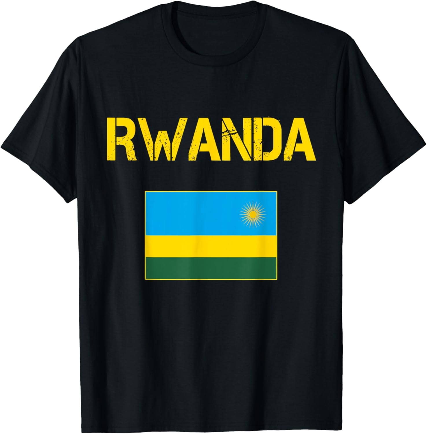 Rwanda,Flag of Rwanda,Rwanda Flag. T-Shirt - Walmart.com