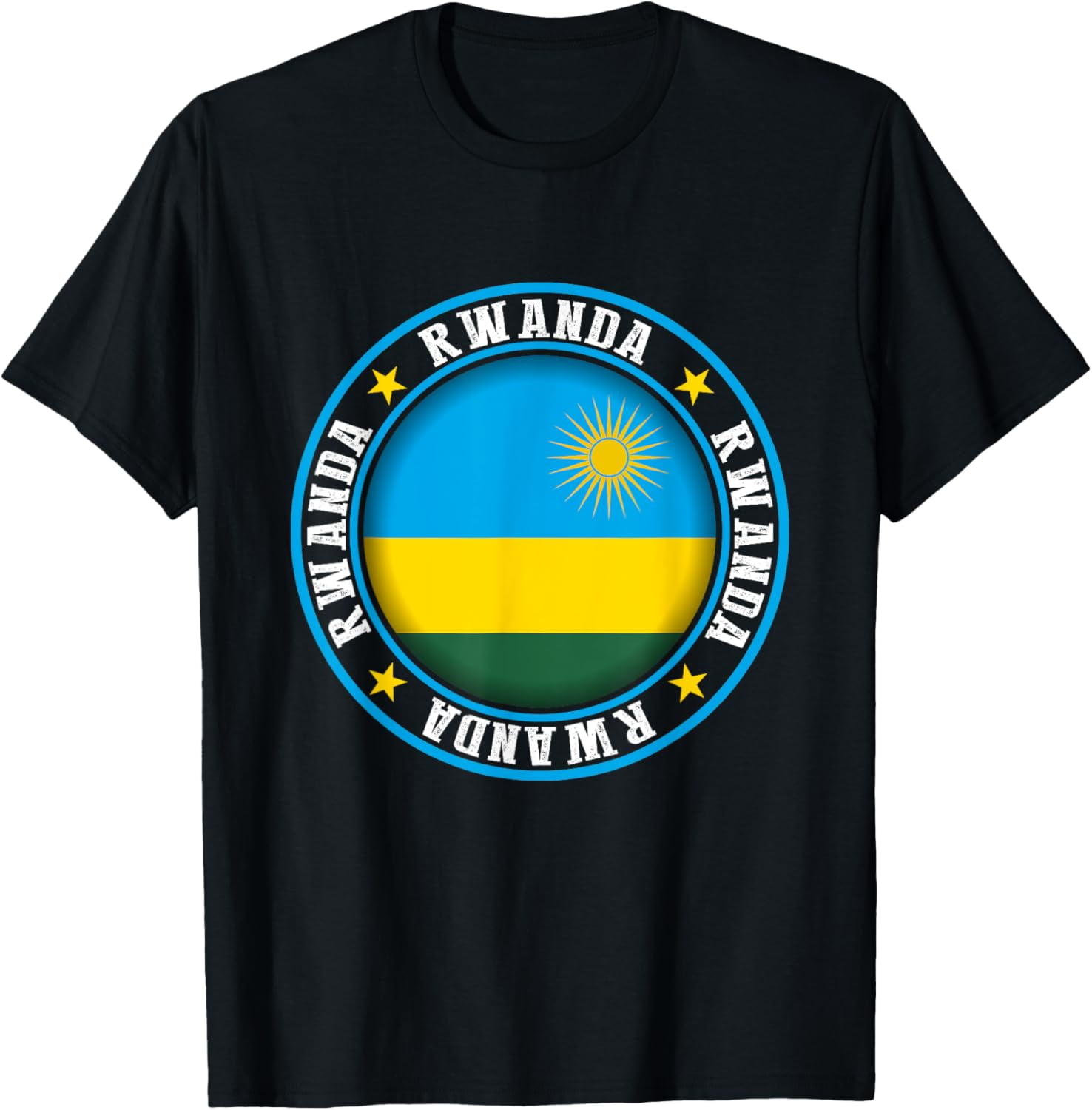 Rwanda,Flag of Rwanda,Rwanda Flag. T-Shirt - Walmart.com