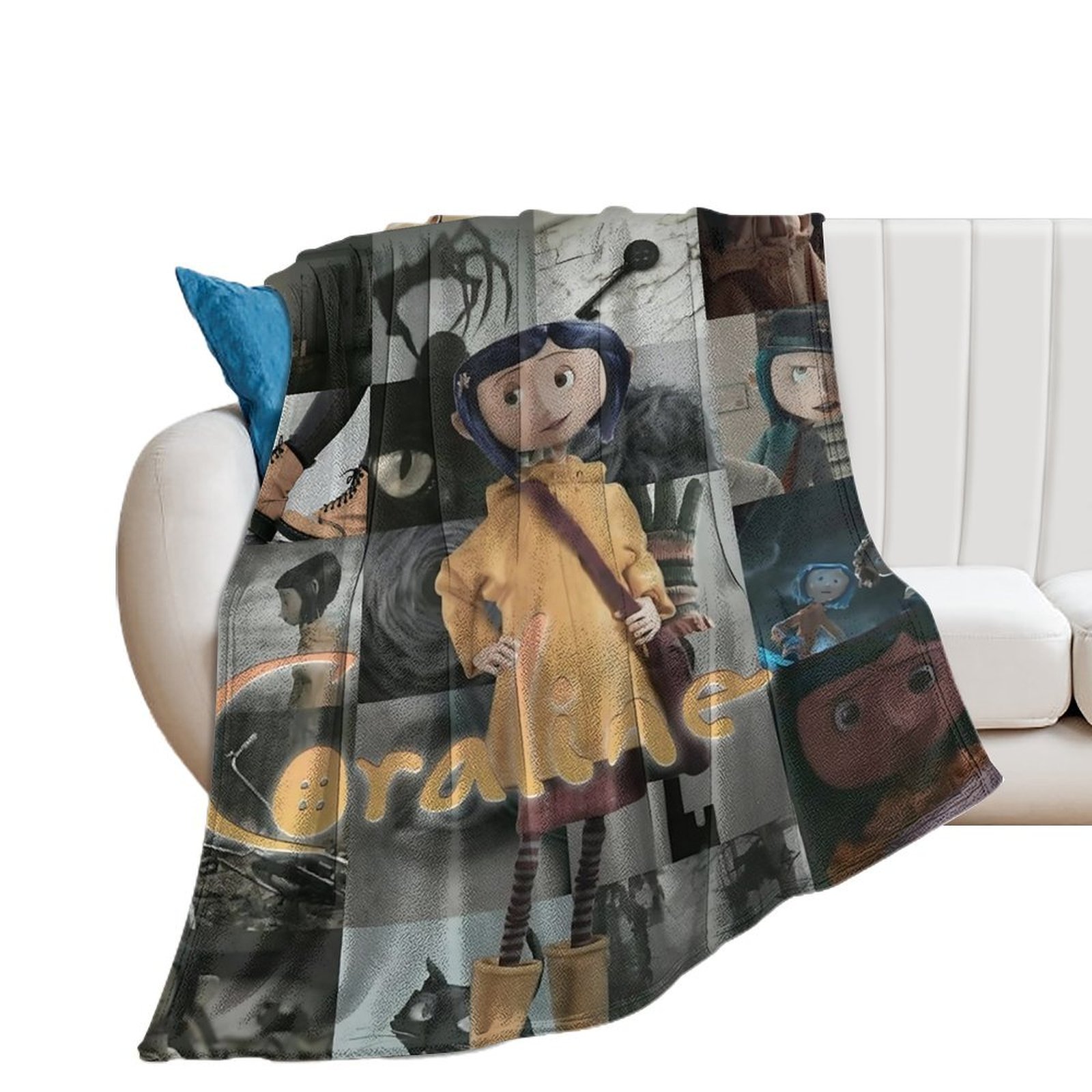 Rwillppycfei Best Animated Dark Fantasy Horror Cora-line Luxury Flannel ...