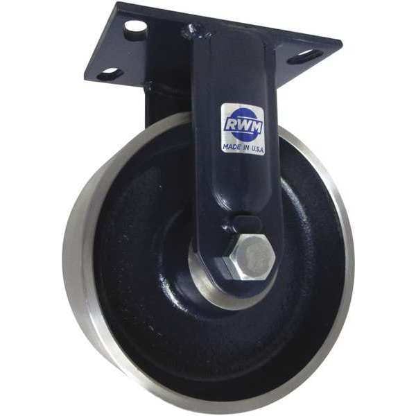 Rwm Plate Caster,Rigid,Steel,10 1/8"H 75-FSR-0830-R - Walmart.com