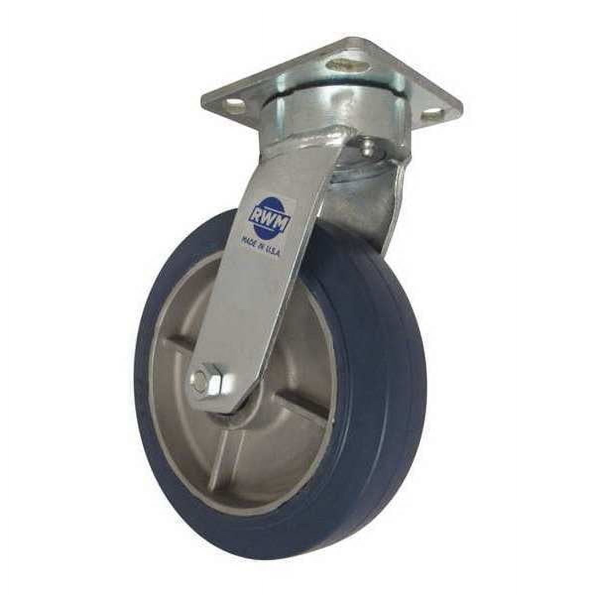 Rwm Plate Caster,Swivel,Rubber,6 1/2"H 65-RAB-0520-S-EHT - Walmart.com