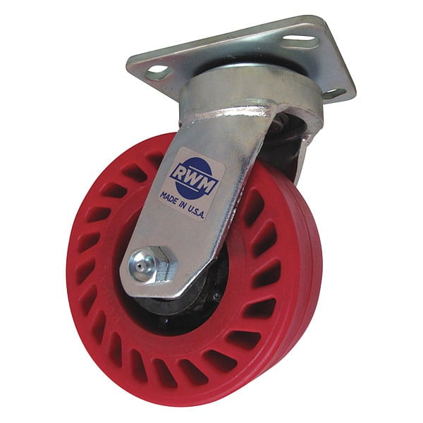Rwm Plate Caster,Swivel,Polyurethane,9 1/2"H 48-UOB-0820-S - Walmart.com