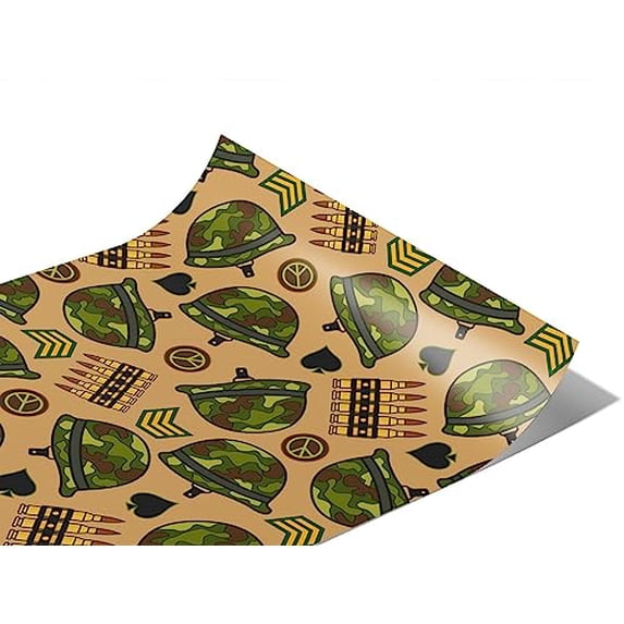 Rwraps Army Americana Peace Warriors Gloss Vinyl Film Wrap 59in x 5ft ...