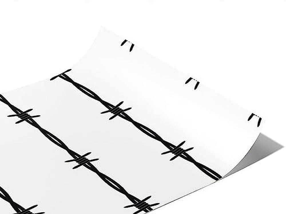 Rwraps Barbed Wire Simple Ross Matte Vinyl Film Wrap 59in x 22ft Vinyl ...