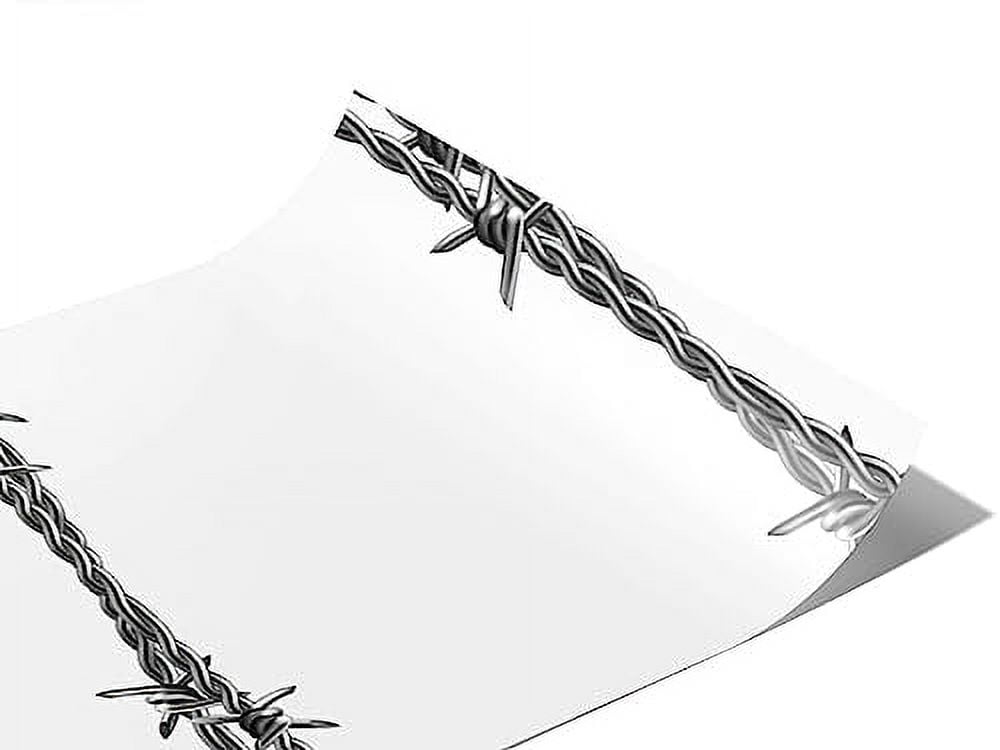 Rwraps Barbed Wire Twisted Watkins Gloss Vinyl Film Wrap 59in x 12ft ...