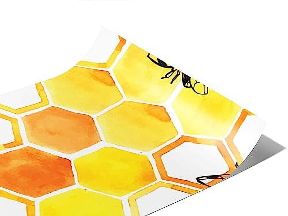 Rwraps Bee Bzzzy Busy Matte Vinyl Film Wrap 59in x 23ft Vinyl Vehicle ...