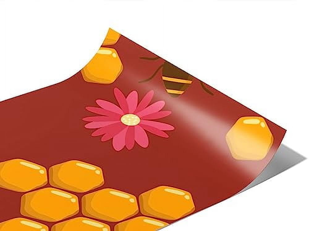 Rwraps Bee Golden Nectar Matte Vinyl Film Wrap 59in x 12ft Vinyl Vehicle Car Film Sheet Roll ...