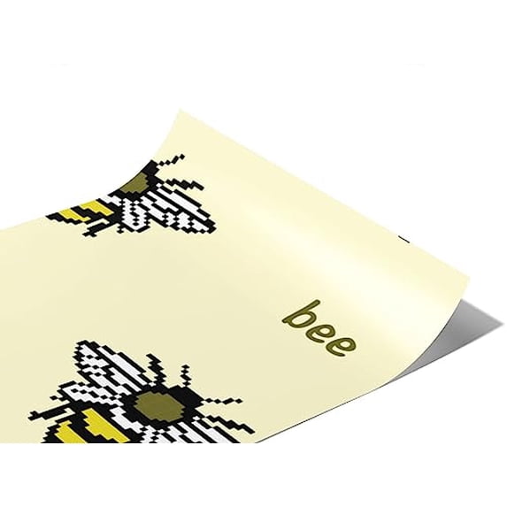 Rwraps Bee Pixeled Hive Matte Vinyl Film Wrap 59in x 11ft Vinyl Vehicle ...