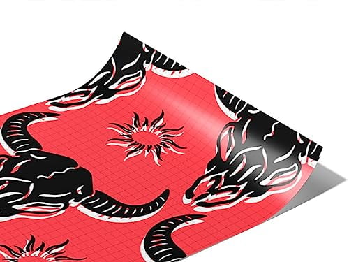 Rwraps Bison Neon Skulls Gloss Vinyl Film Wrap 59in x 12ft Vinyl ...