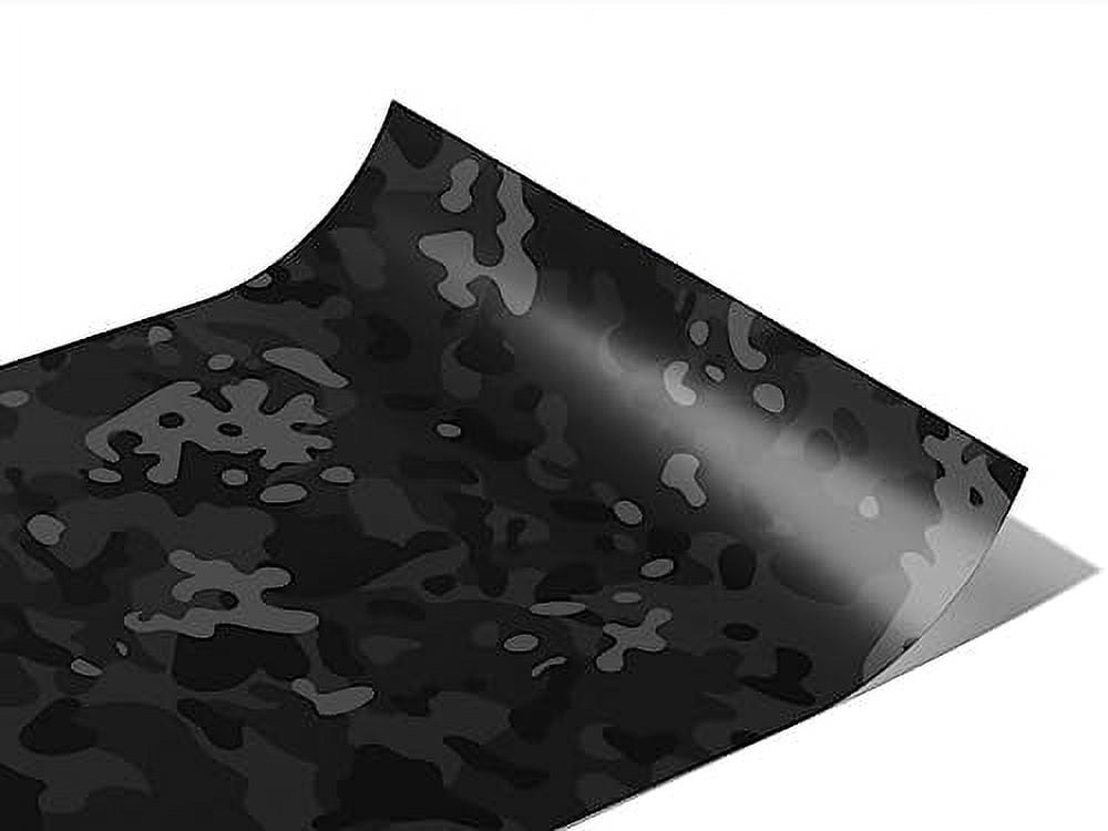 Rwraps Black Camouflage Oil Multicam Matte Vinyl Film Wrap 59in x 12ft ...