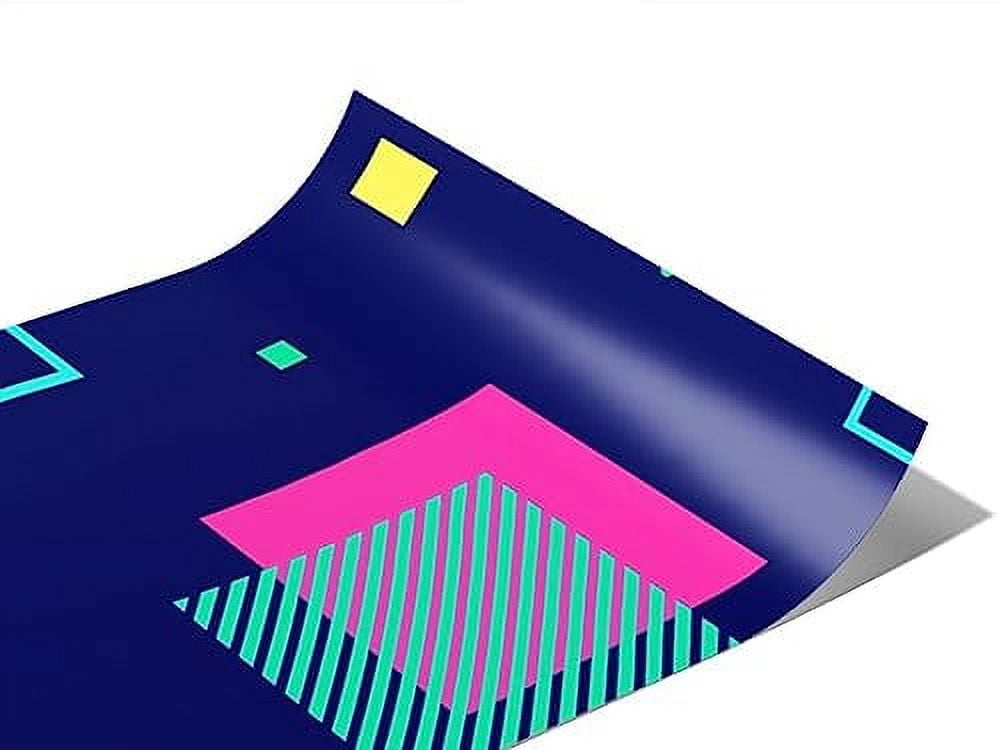 Rwraps Blue Abstract New Medium Gloss Vinyl Film Wrap 59in x 22ft Vinyl ...