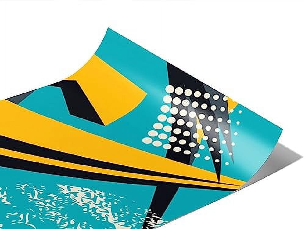 Rwraps Blue Abstract Over Again Gloss Vinyl Film Wrap 59in x 22ft Vinyl ...