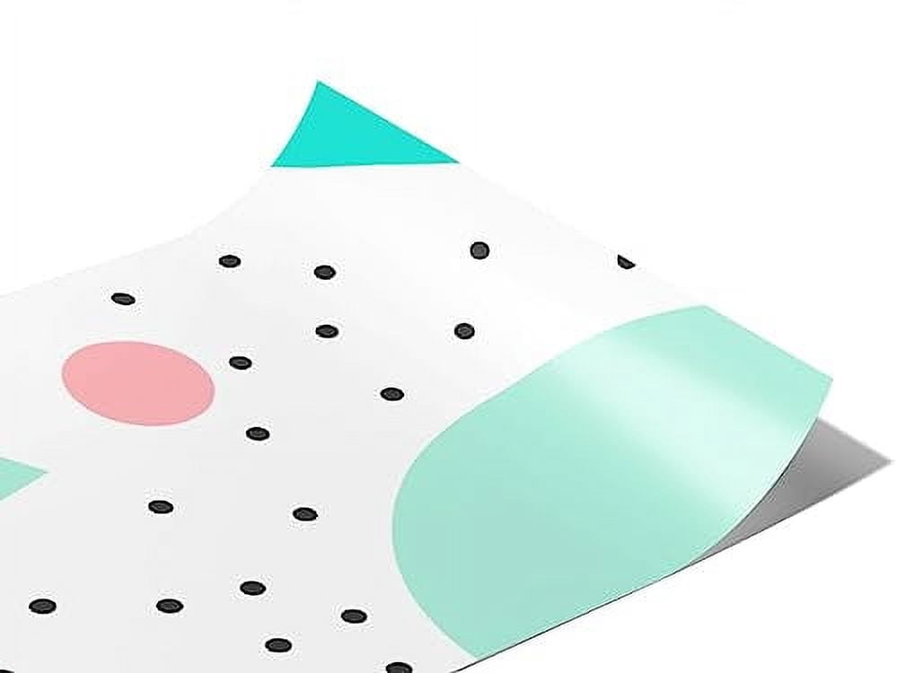 Rwraps Blue Abstract Sweet Dots Matte Vinyl Film Wrap 59in x 21ft Vinyl ...