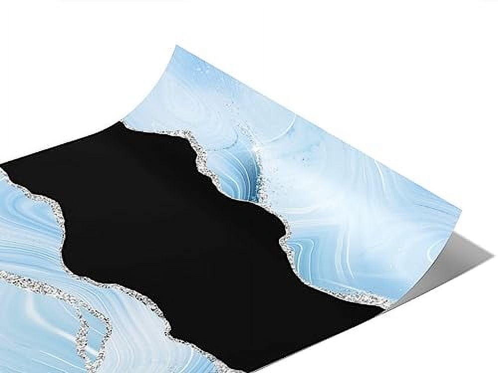 Rwraps Blue Agate Gemstone Blackened Seas Gloss Vinyl Film Wrap 59in x ...
