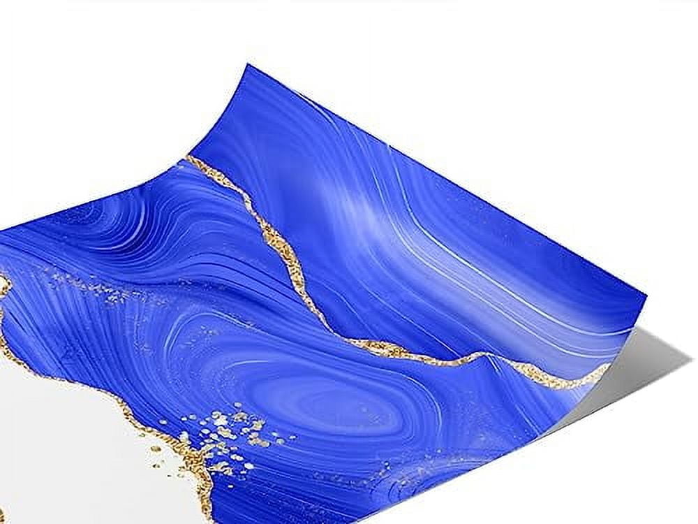 Rwraps Blue Agate Gemstone Crystal Tears Matte Vinyl Film Wrap 59in x ...