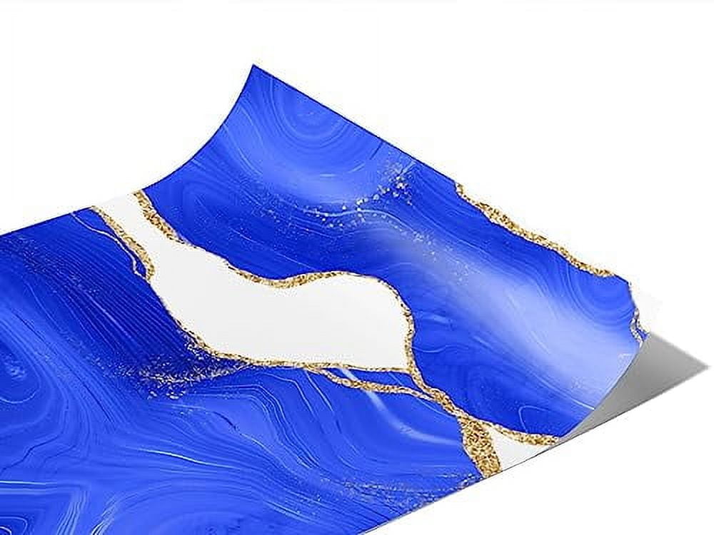 Rwraps Blue Agate Gemstone Ocean Memories Gloss Vinyl Film Wrap 59in x ...