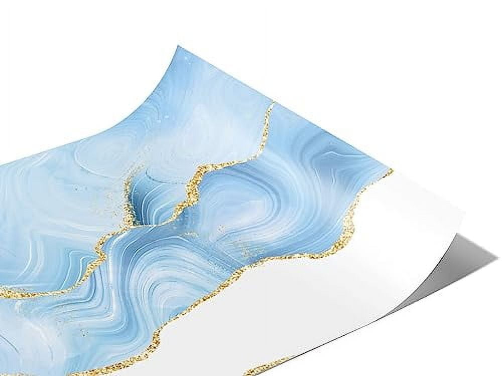 Rwraps Blue Agate Gemstone Rushing River Gloss Vinyl Film Wrap 59in x ...