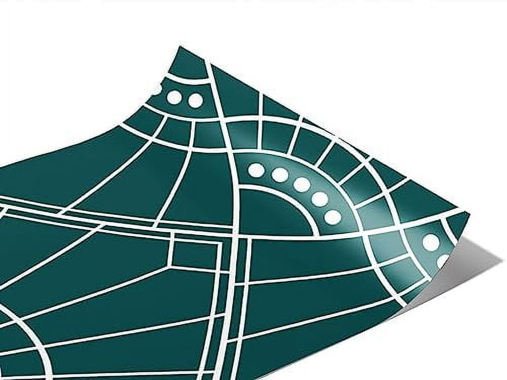 Rwraps Blue Art Deco Baseball Diamond Matte Vinyl Film Wrap 59in x 24ft ...