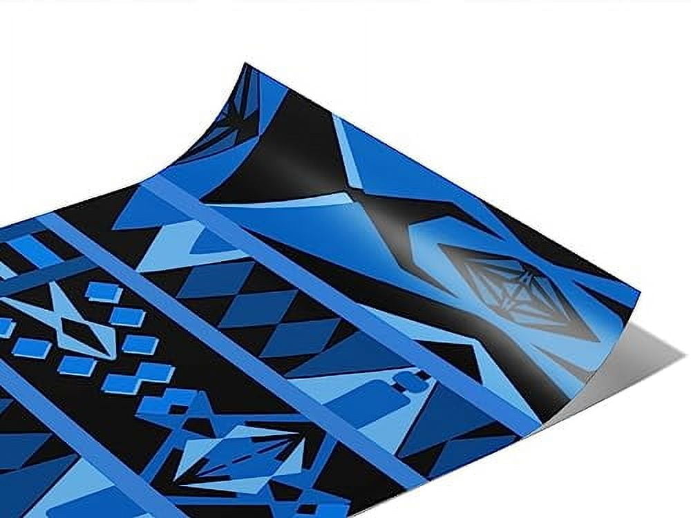 Rwraps Blue Art Deco Double Vision Matte Vinyl Film Wrap 59in x 14ft ...