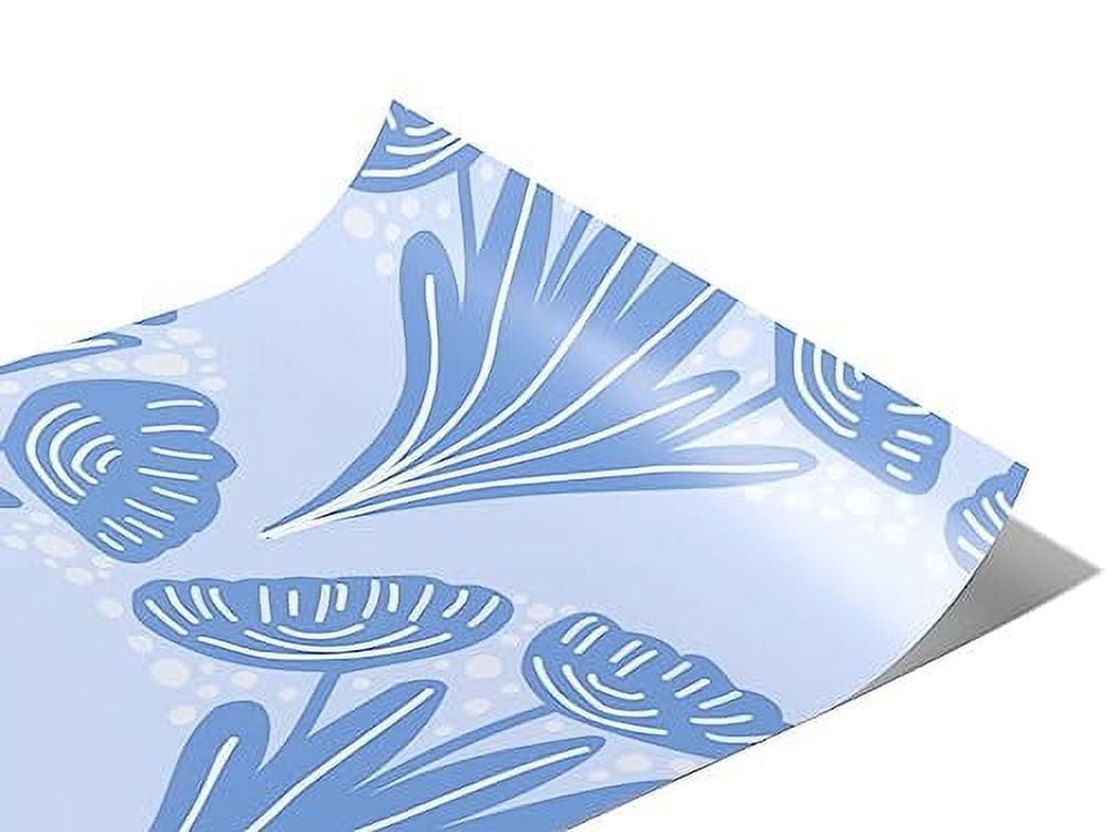 Rwraps Blue Art Deco Too Literal Matte Vinyl Film Wrap 59in x 24ft ...